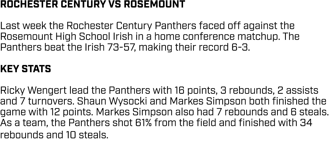 Rochester Century HS Basketball Ch.5 - Desktop